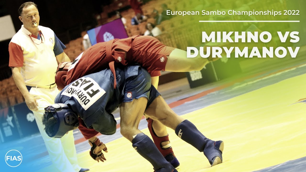 MIKHNO Yauheni vs DURYMANOV Fedor. Combat SAMBO 64 kg. European SAMBO Championships 2022 - YouTube