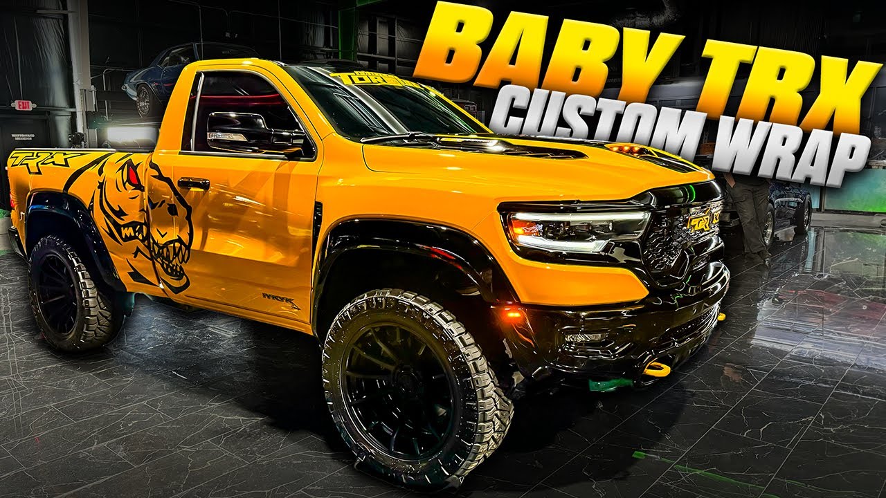My Baby TRX Got A Full Custom Wrap! 🟡⚫️ - YouTube
