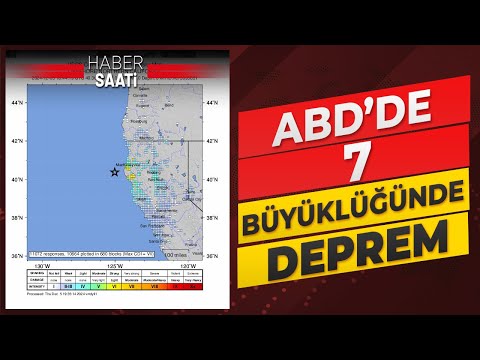 ABD'de 7 büyüklüğünde deprem: Tsunami uyarısı yapıldı