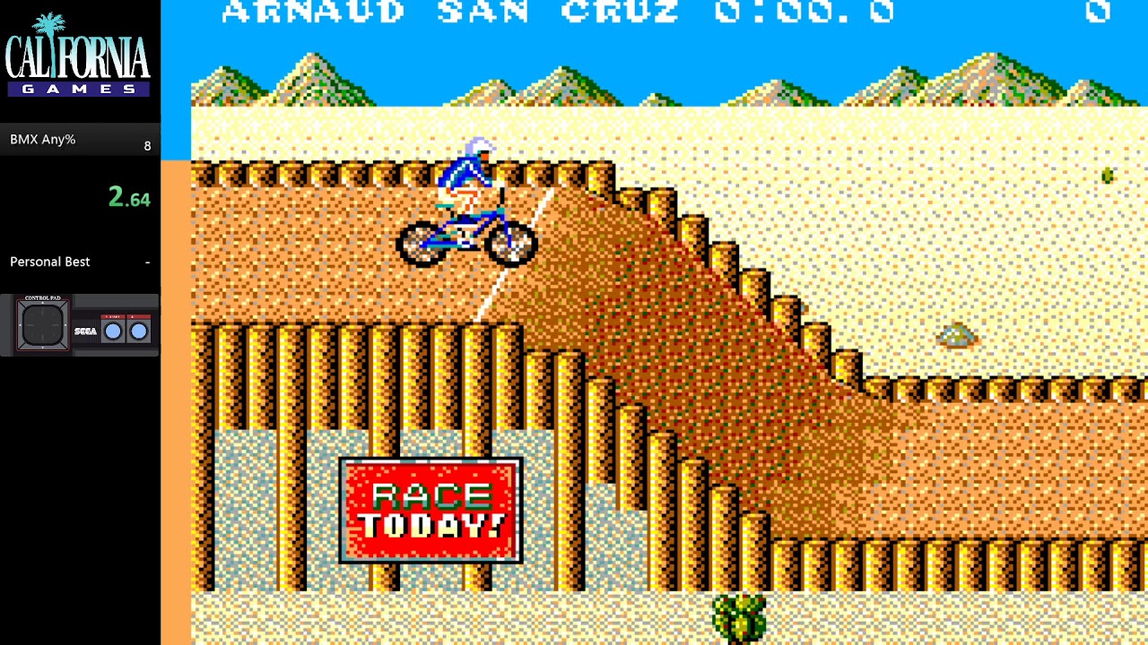 [Speedrun] - SMS - California Games - BMX Any% | 00:07.716 - YouTube