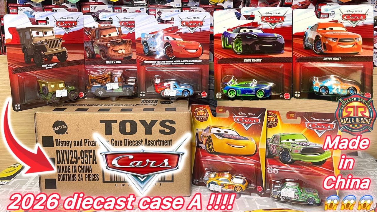 2026 Disney Pixar Cars diecast Case A found in Hong Kong😱Made in China‼ ...