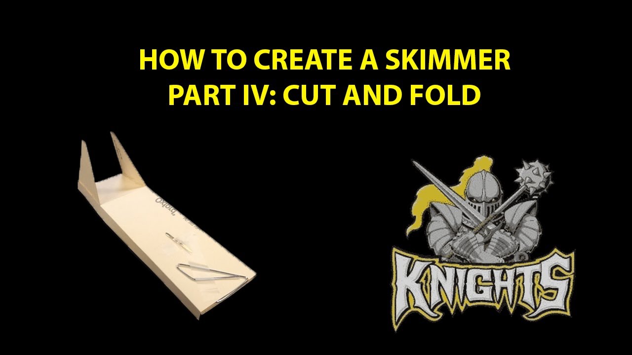 How to Cut and Fold the Skimmer - YouTube