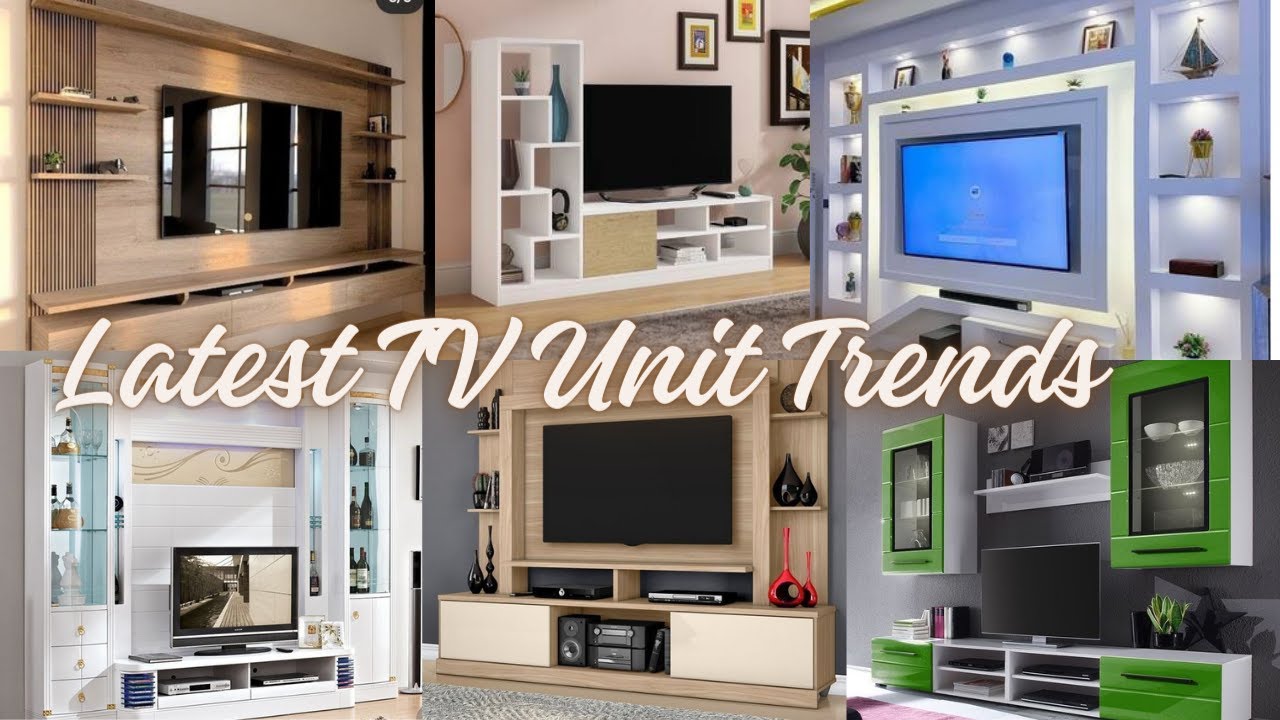 103+Multifunctional TV Units of 2024|| Latest TV Unit Trends||TV UNIT ...