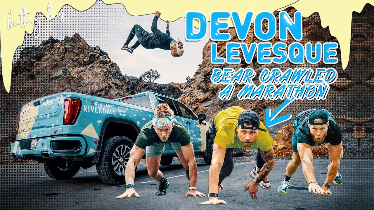 DEVON LEVESQUE BEAR CRAWLED A MARATHON! - YouTube