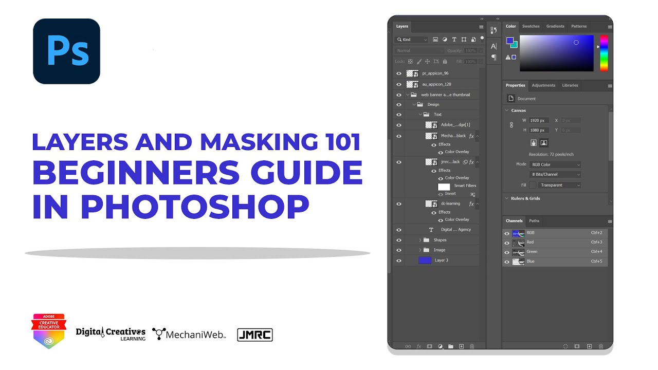 Layers and Masking 101: Beginners Guide in Photoshop - YouTube