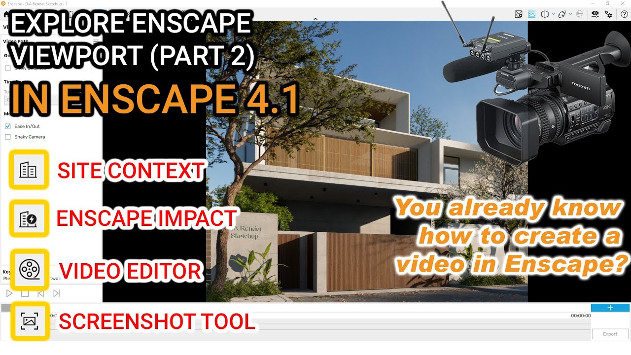 ENSCAPE TUTORIALS | Buổi 4: Chinh Phục Enscape Viewport – Bí Quyết Sử ...