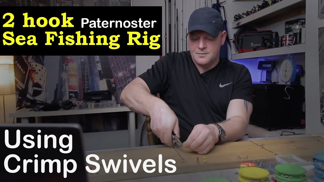 How to tie a two Hook Paternoster rig for sea fishing. - YouTube