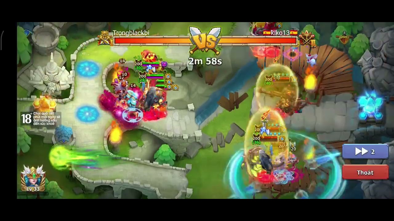 pvp sàn đấu #cbcevent #castleclash - YouTube