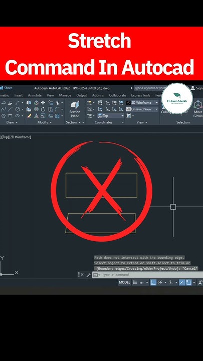 How to use Stretch command in AutoCAD #autocad #command #viral #shorts #stretch - YouTube