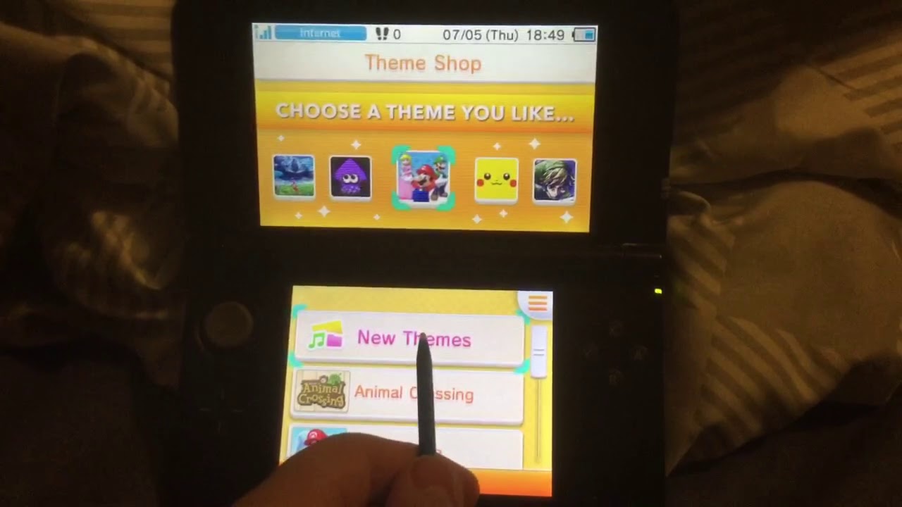 How to change your 3ds/3dsxl or 2ds background - YouTube
