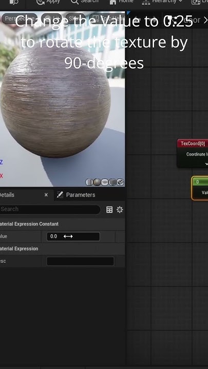 How to rotate and scale UV Maps in Unreal Engine 5.5 | Tutorial #materials #uv #shorts - YouTube