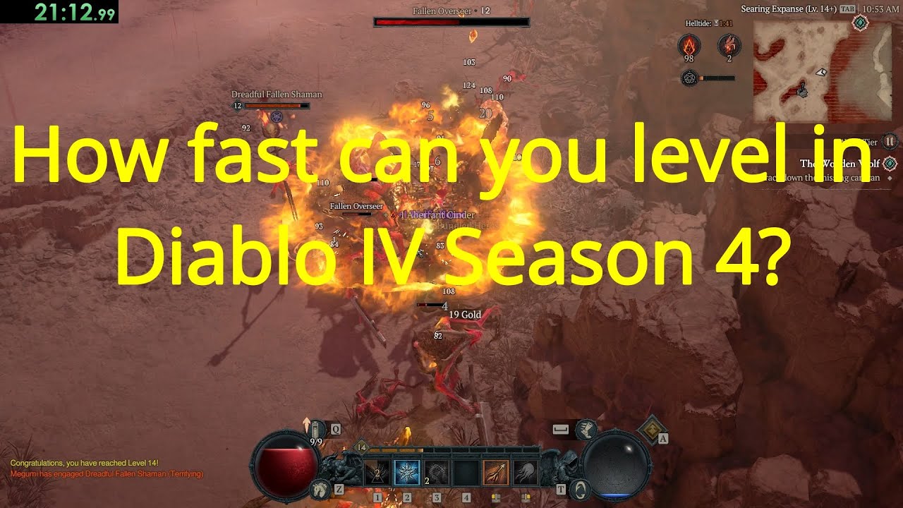 Diablo IV: Loot Reborn TIMING HOW FAST CAN YOU LEVEL part 1 - YouTube