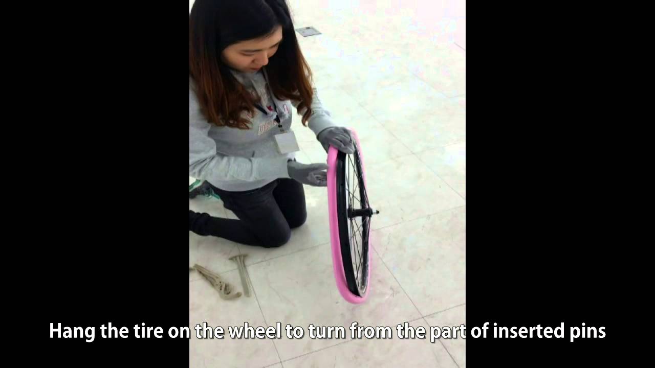 Tannus tire installation with P type - YouTube