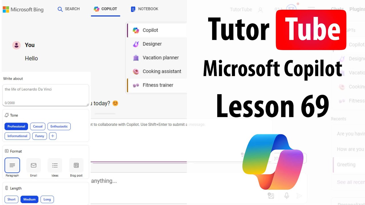 Microsoft Copilot - Lesson 69 - Generating Calendar CSV - YouTube