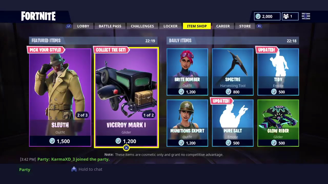 Fortnite live stream and new item shop - YouTube