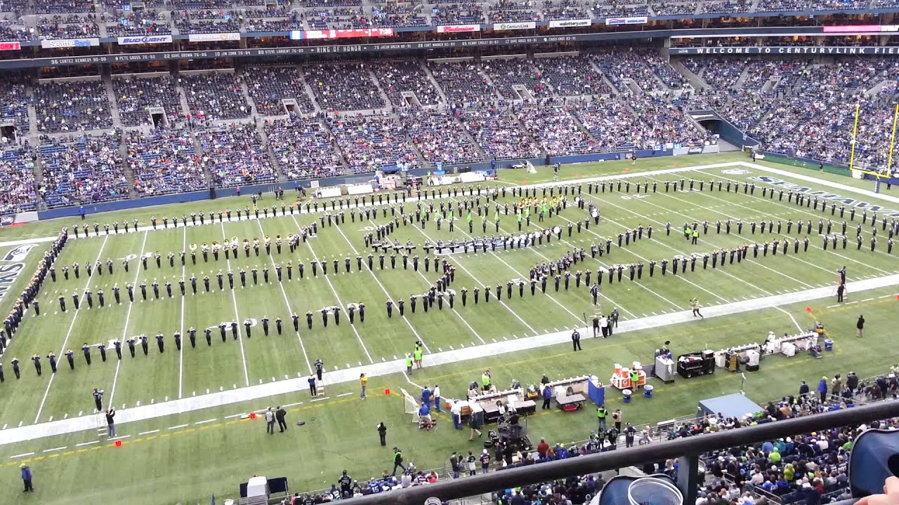 Mercer Island and Newport bands at Seahawks vs. Vikings game on 11/4/12 ...