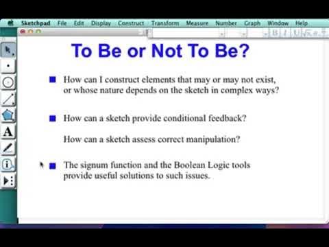 Sketchpad Webinar: Building and Using Boolean Algebra Tools - YouTube