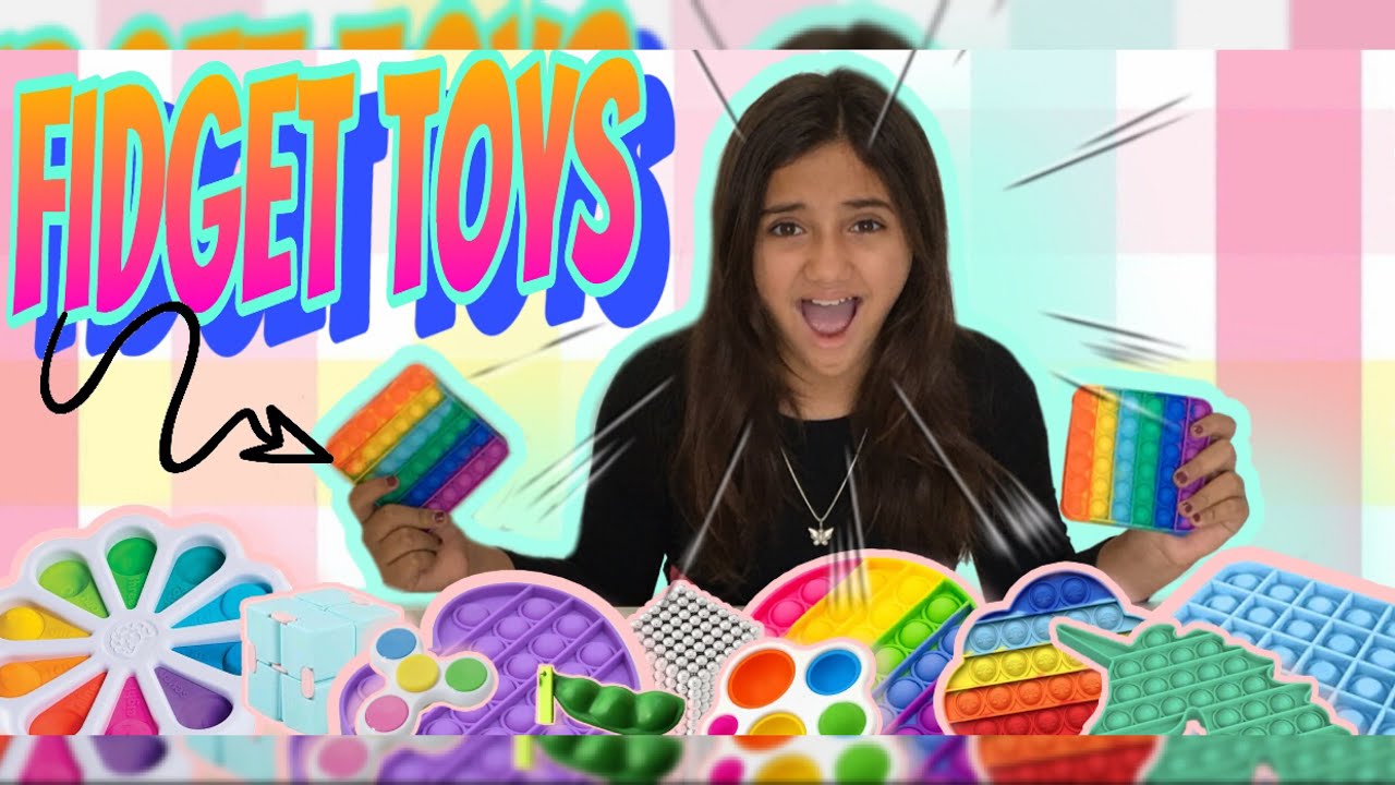 ABRINDO VÁRIOS FINDGET TOYS / POP IT - Livia Karina e Bianca - Kids Fun ...