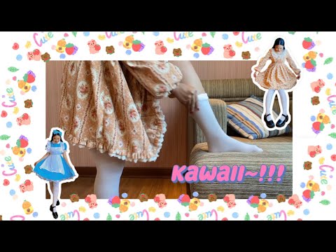 [HD] Alice in Wonderland and Lolita Dress Kawaii Cosplay Lookbook / Asian Stocking Fashion Model