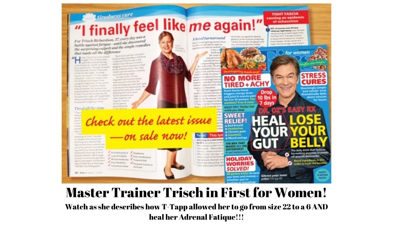 Trisch is in First for Women magazine! - YouTube