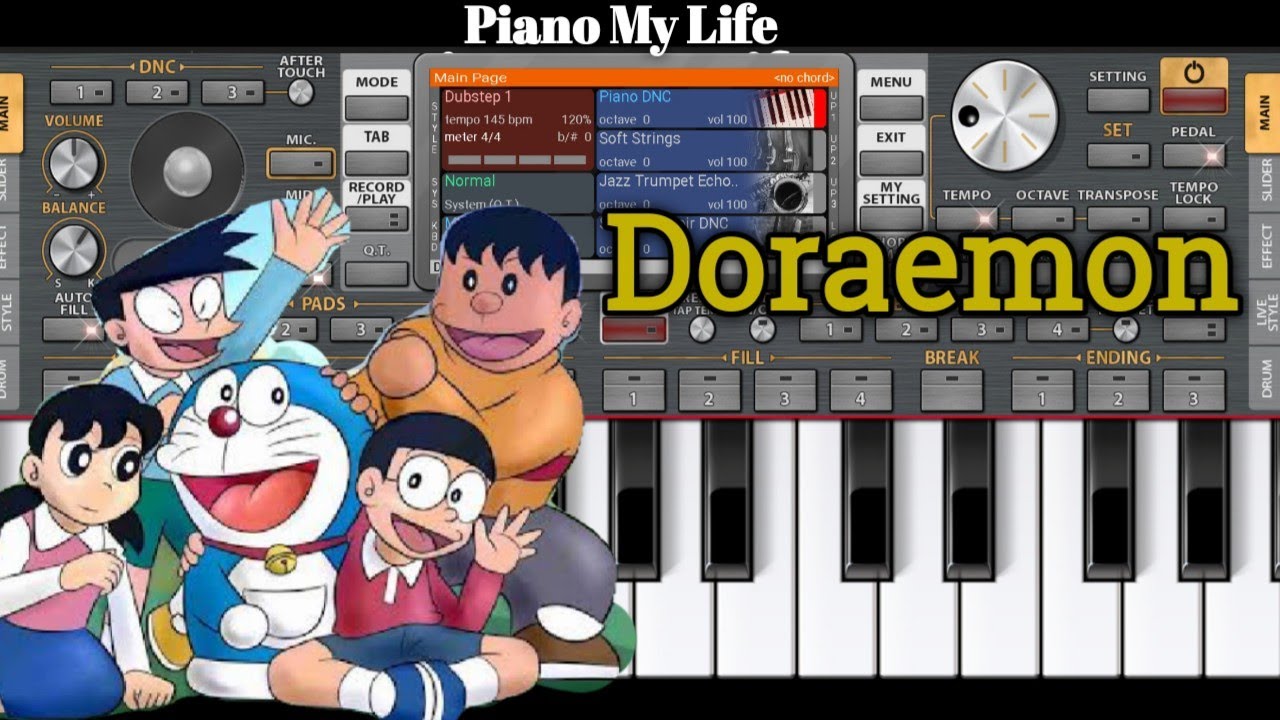 Doraemon Song Piano Tutorial | Doraemon | ORG Piano | Piano Cover ...