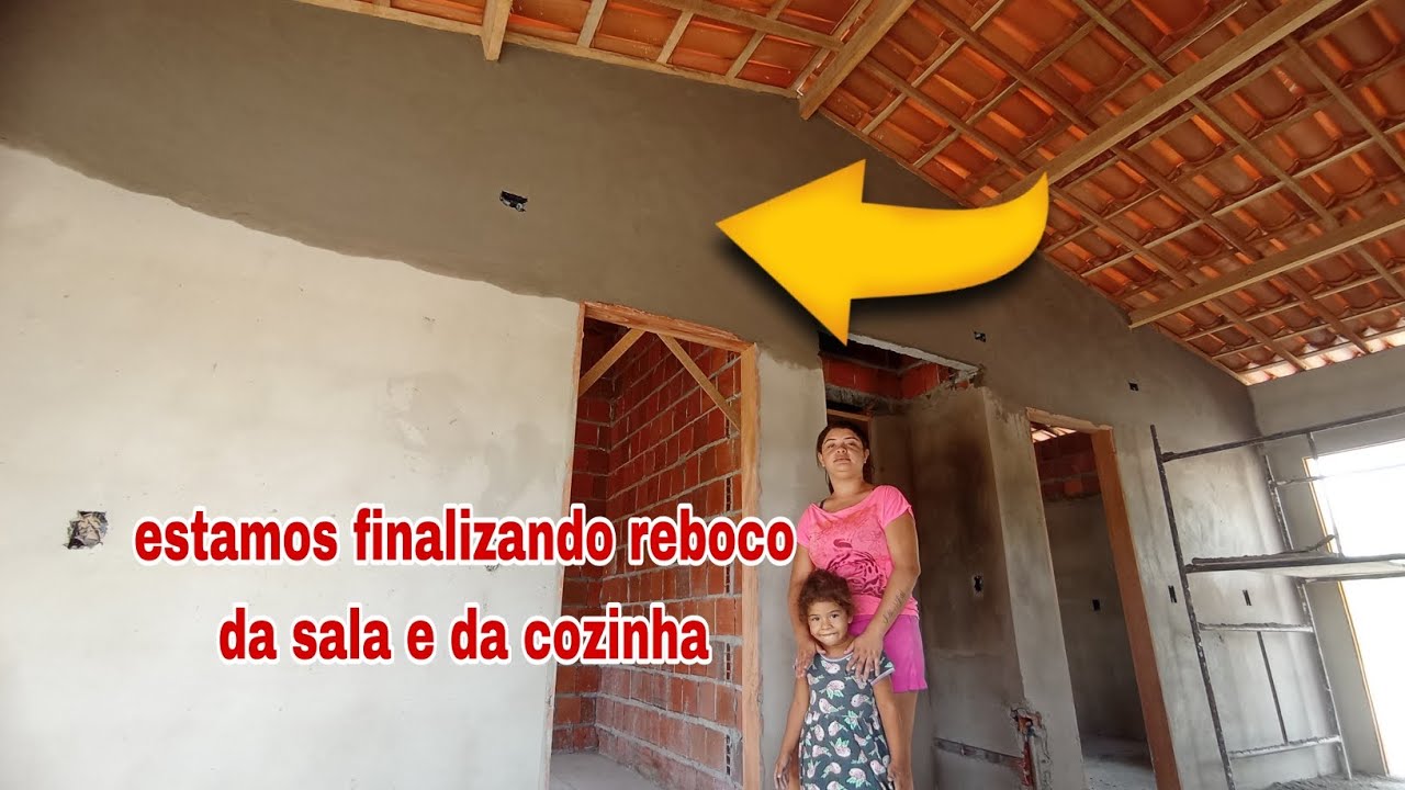 estamos finalizando reboco da sala e da cozinha da casa da Raíssa ...