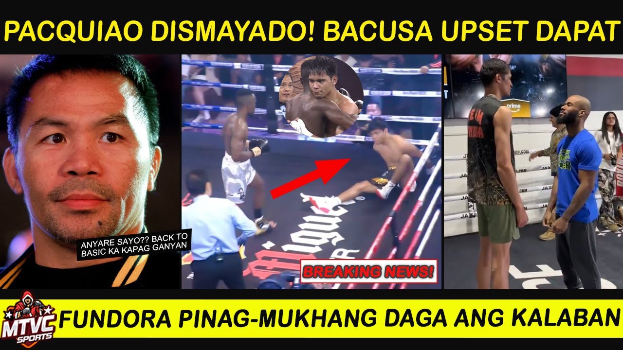 BREAKING: PACQUIAO Dismayado Bacusa Upset Dapat | Pinag-Mukhang DAGA ni ...