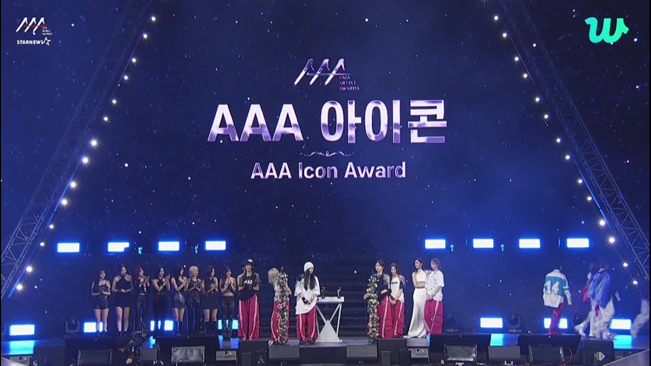 NMIXX speech for receiving AAA Icon Award at 2023 AAA - YouTube