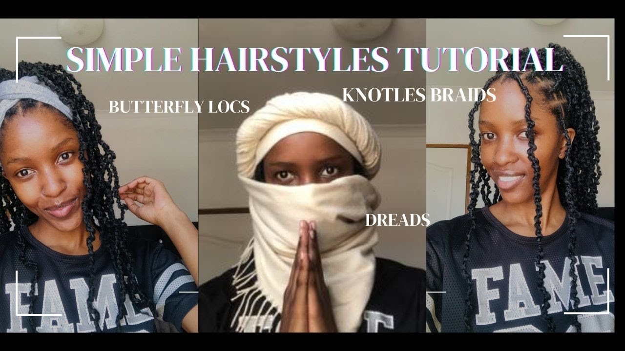 How to style LOCS, KNOTLES BRAIDS{My go-to} + how to tie scarf like ...