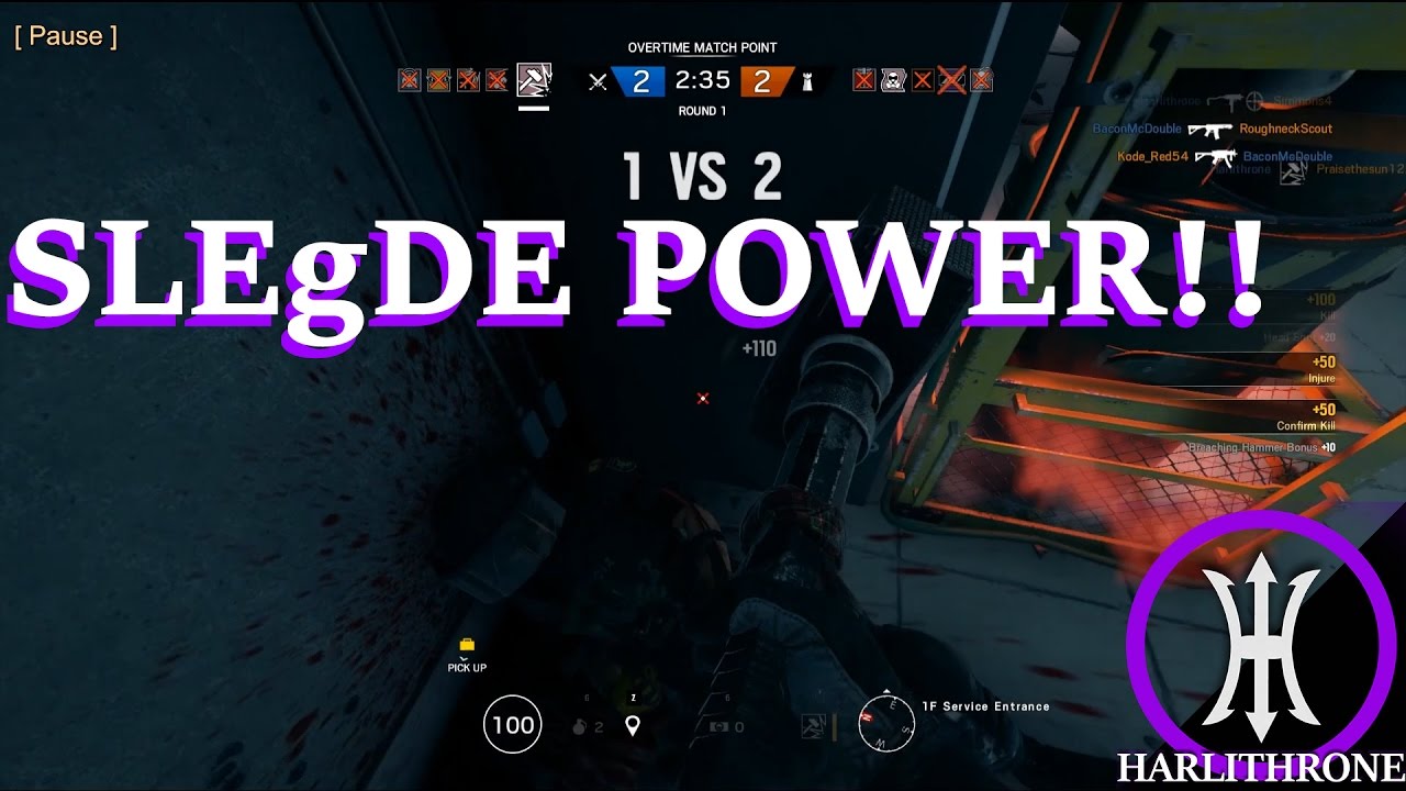 Sledge and His Weapons - Rainbow Six Siege Epic Moments Highlights ...