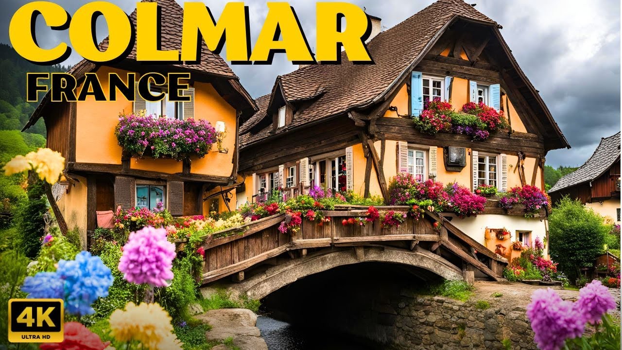 Spring in Colmar, France 🇫🇷 Walking tour 4K | Rain Ambience - YouTube