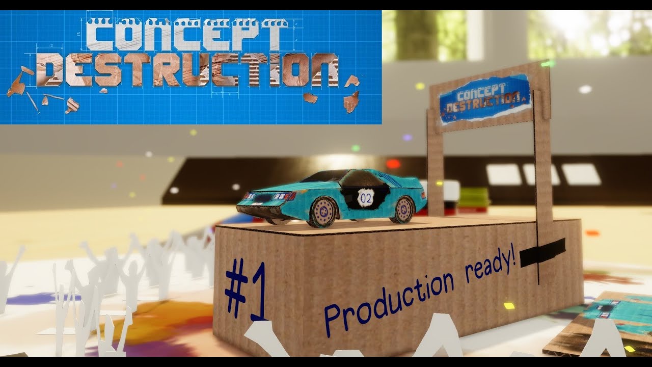 Awesome Cardboard Demolition Derby ~ Concept Destruction - YouTube