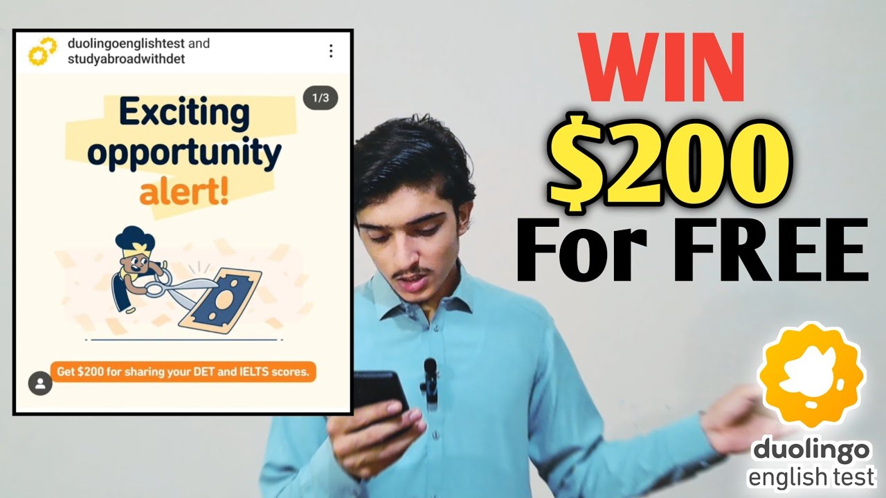 WIN $200 FOR FREE! |Offer by Duolingo English Test - YouTube