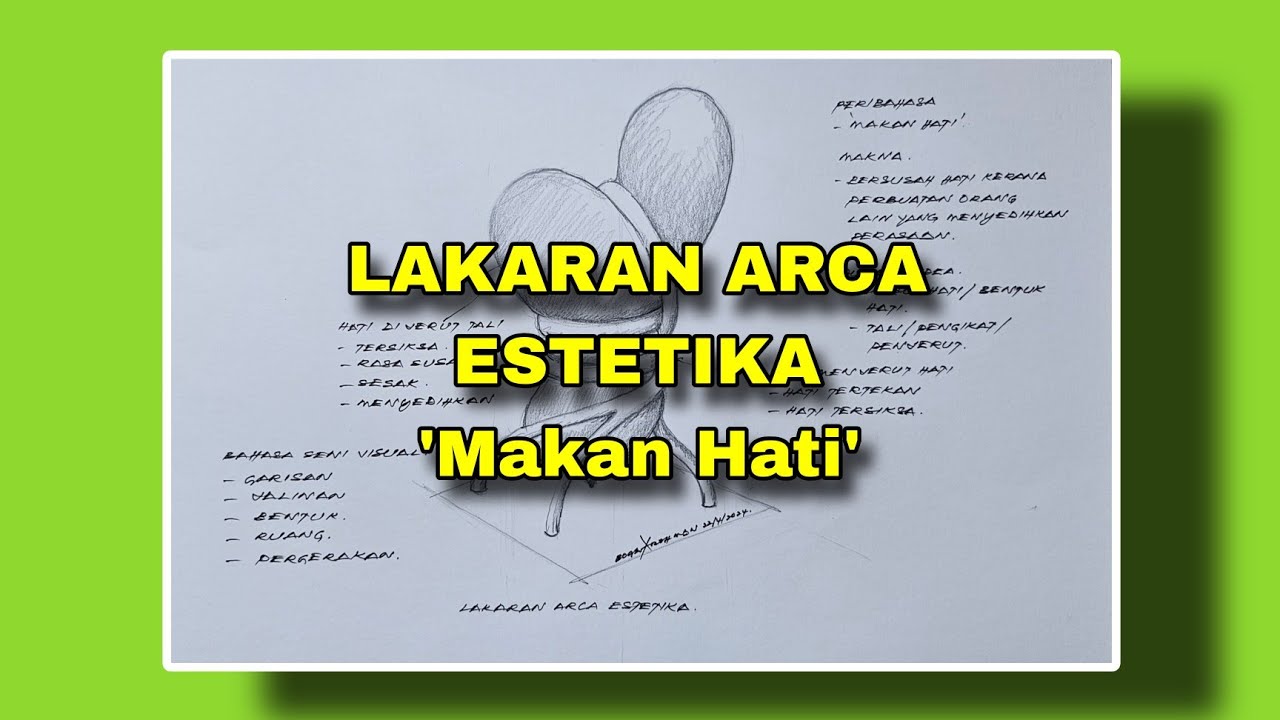 LAKARAN ARCA ESTETIKA | Arca Peribahasa | Makan Hati - YouTube