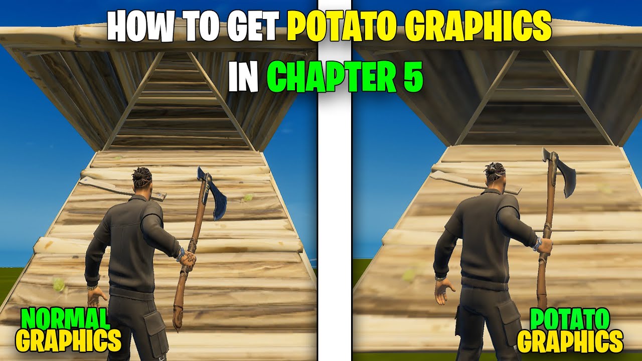 How To Get *Potato Graphics* In Fortnite Chapter 5 - YouTube