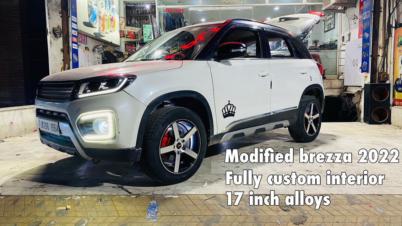 Modified brezza 2022 | fully custom interior | modified club - YouTube