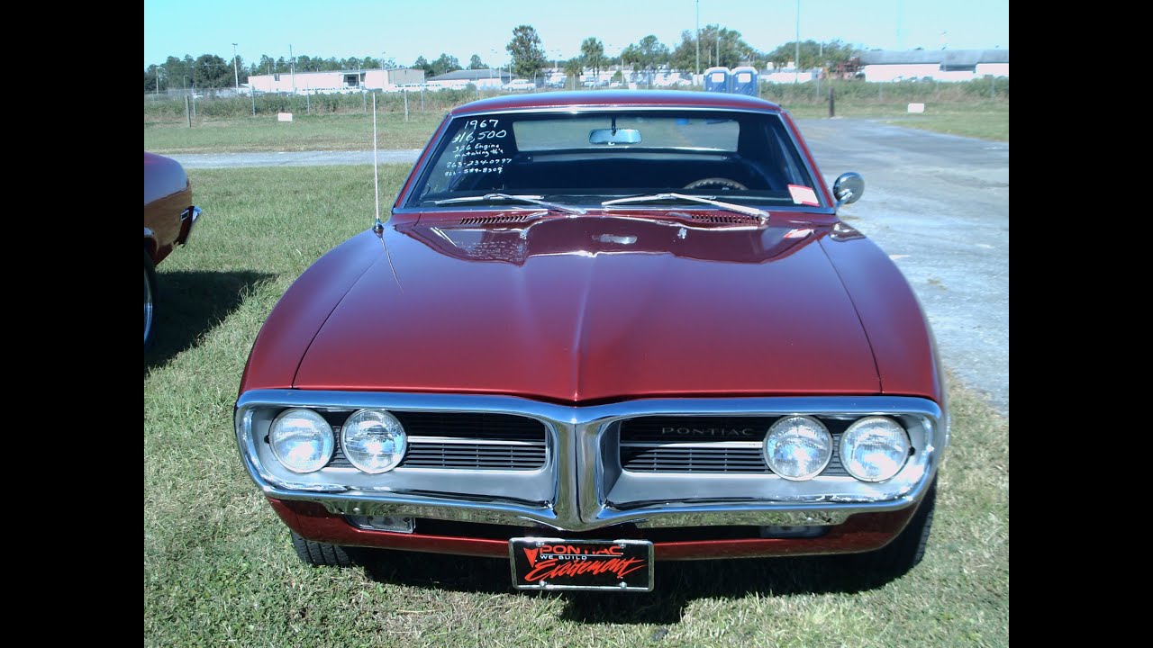 1967 Pontiac Firebird Coupe Maroon ZH110912 - YouTube