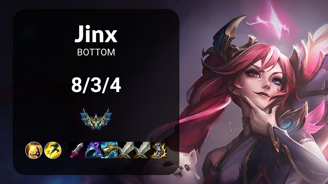 Jinx vs Jhin BOTTOM - KR CHALLENGER Patch 14.20 - YouTube