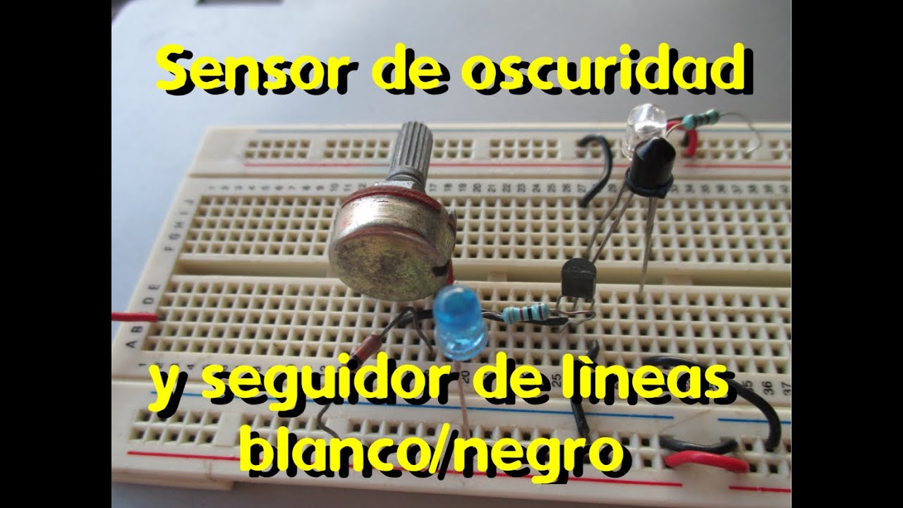 Sensor blanco/negro seguidor de líneas y Detector de oscuridad. Teoría ...