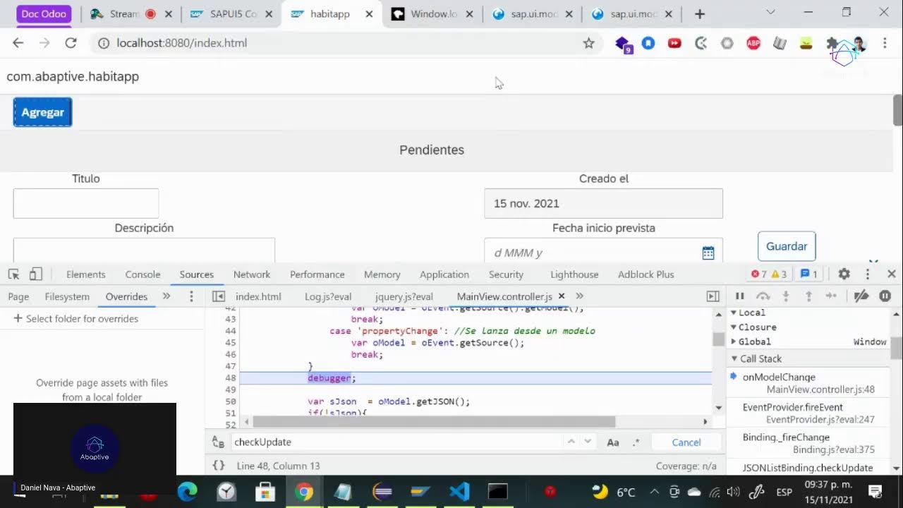 Creando Una App Openui5 ¡en Vivo Parte 9 Youtube