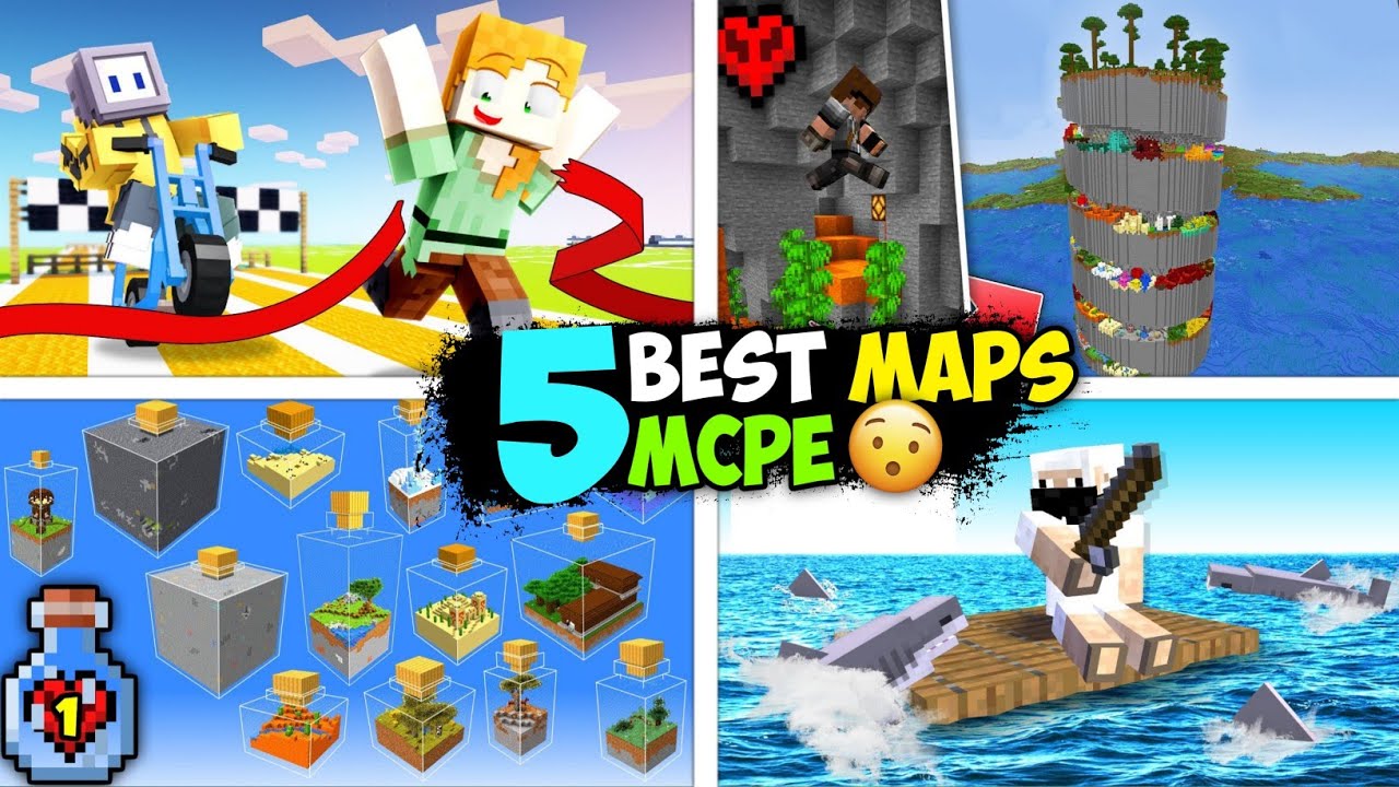 Top 5 Maps for Minecraft Pocket Edition | Minecraft pocket edition maps ...
