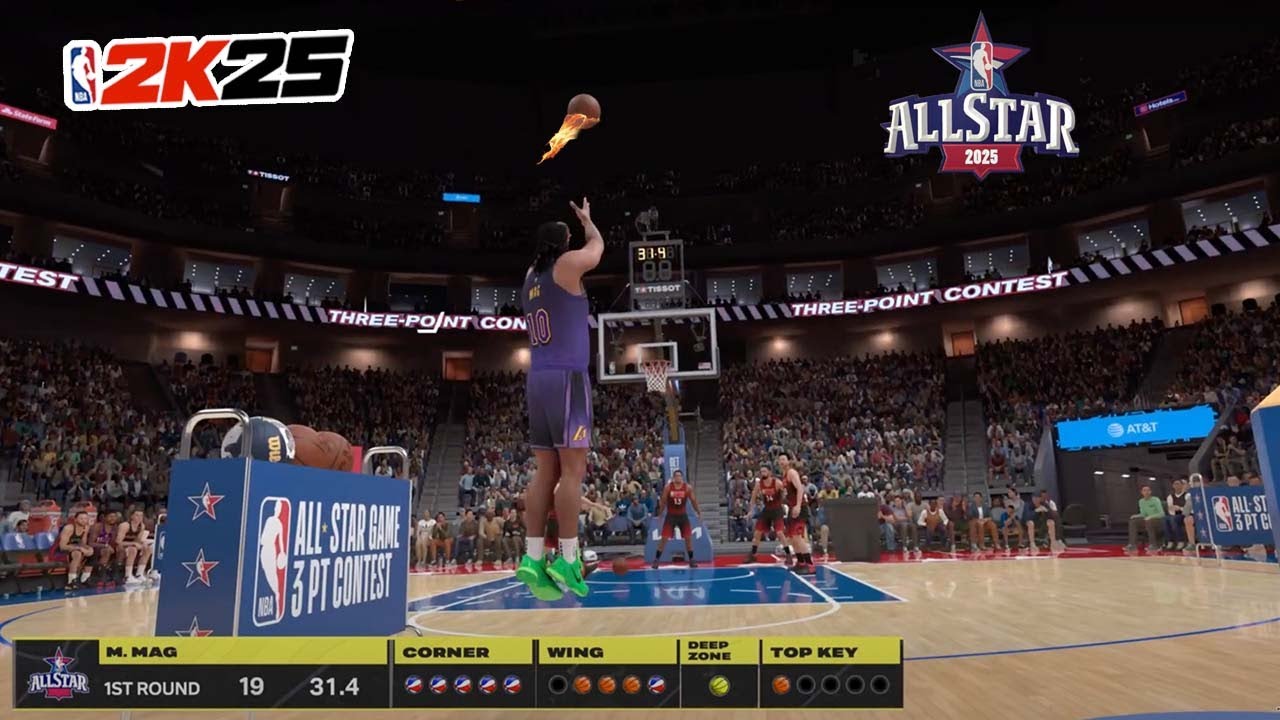 NBA 2K25 3-POINT CONTEST FOR ALL STAR WEEKEND 2025 | SAN FRANCISCO BAY ...