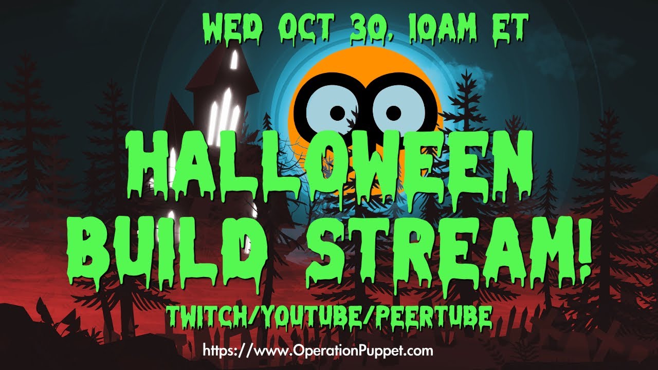 BUILD STREAMS ARE BACK! Spooky Halloween Special! #puppets # ...