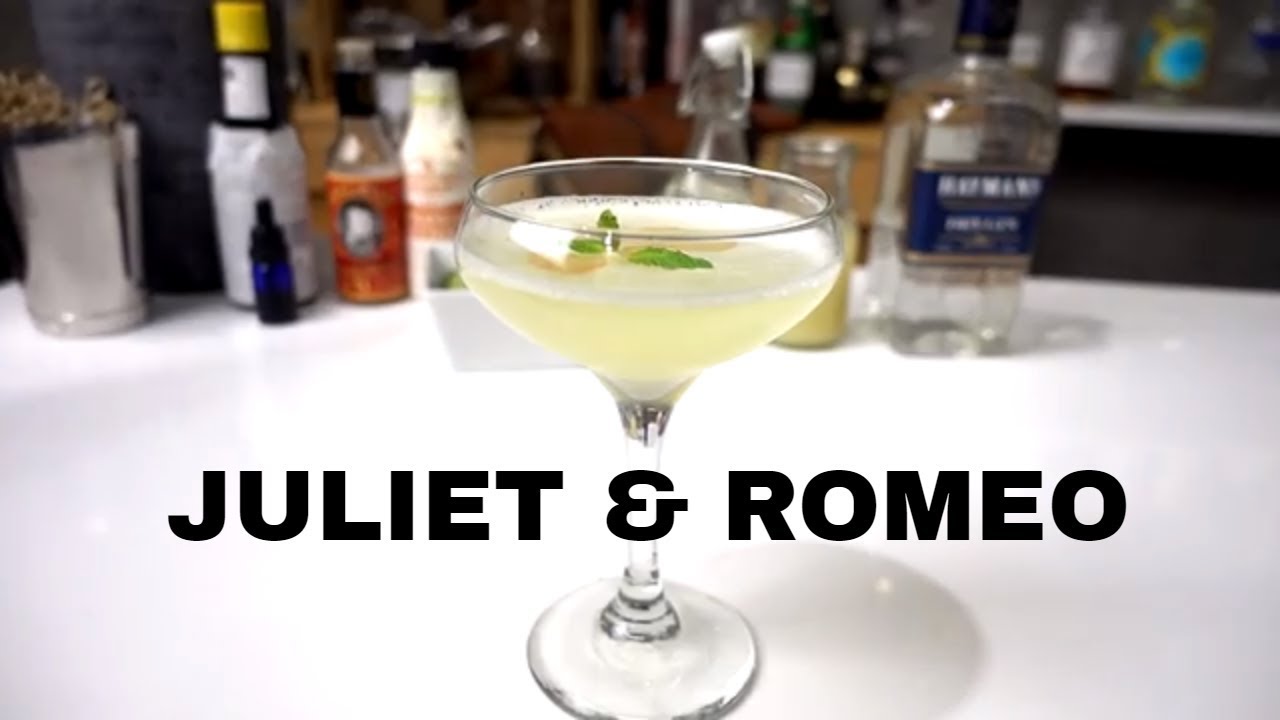JULIET & ROMEO Gin Cocktail Recipe (citrusy, aromatic w fresh herbs ...