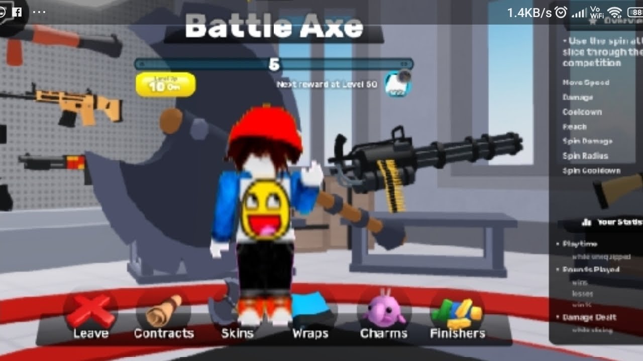 getting the battle axe in roblox rivals - YouTube
