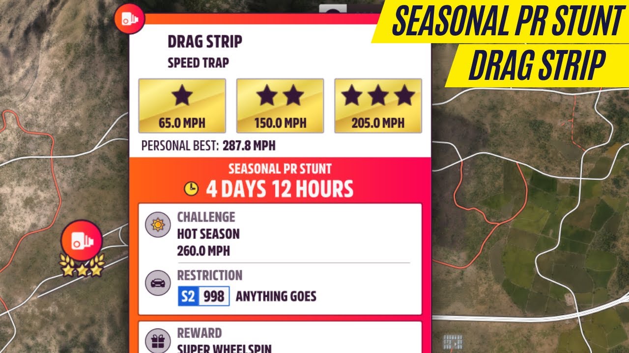 Forza Horizon 5 - Speed Trap "Drag Strip" - S2 Class - Anything Goes ...
