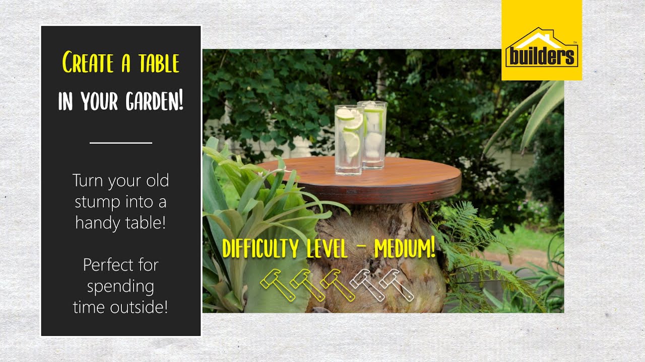 How to Make a Table from a Tree Stump - YouTube