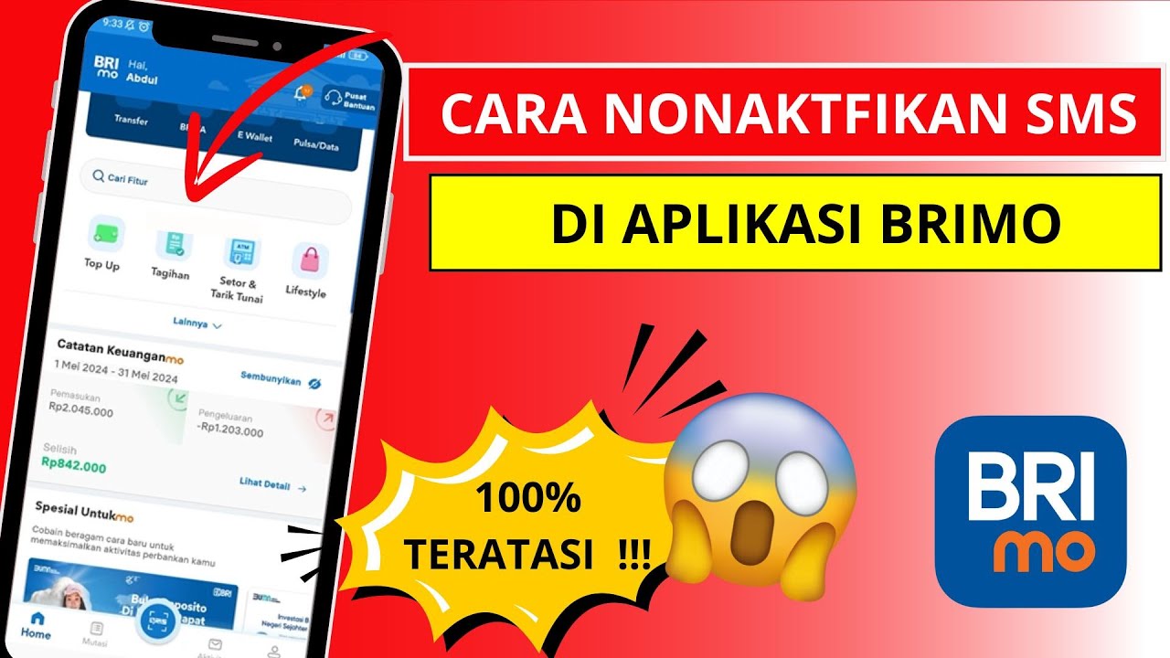 Cara Menonaktifkan SMS Banking BRI Melalui Brimo yang Benar - YouTube