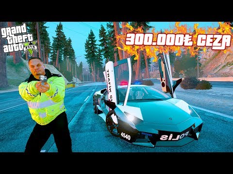 TRAFİK POLİSİ OLDUM VE MİLLETE CEZA YAĞDIRDIM!(300.000 TL CEZA!) - GTA 5