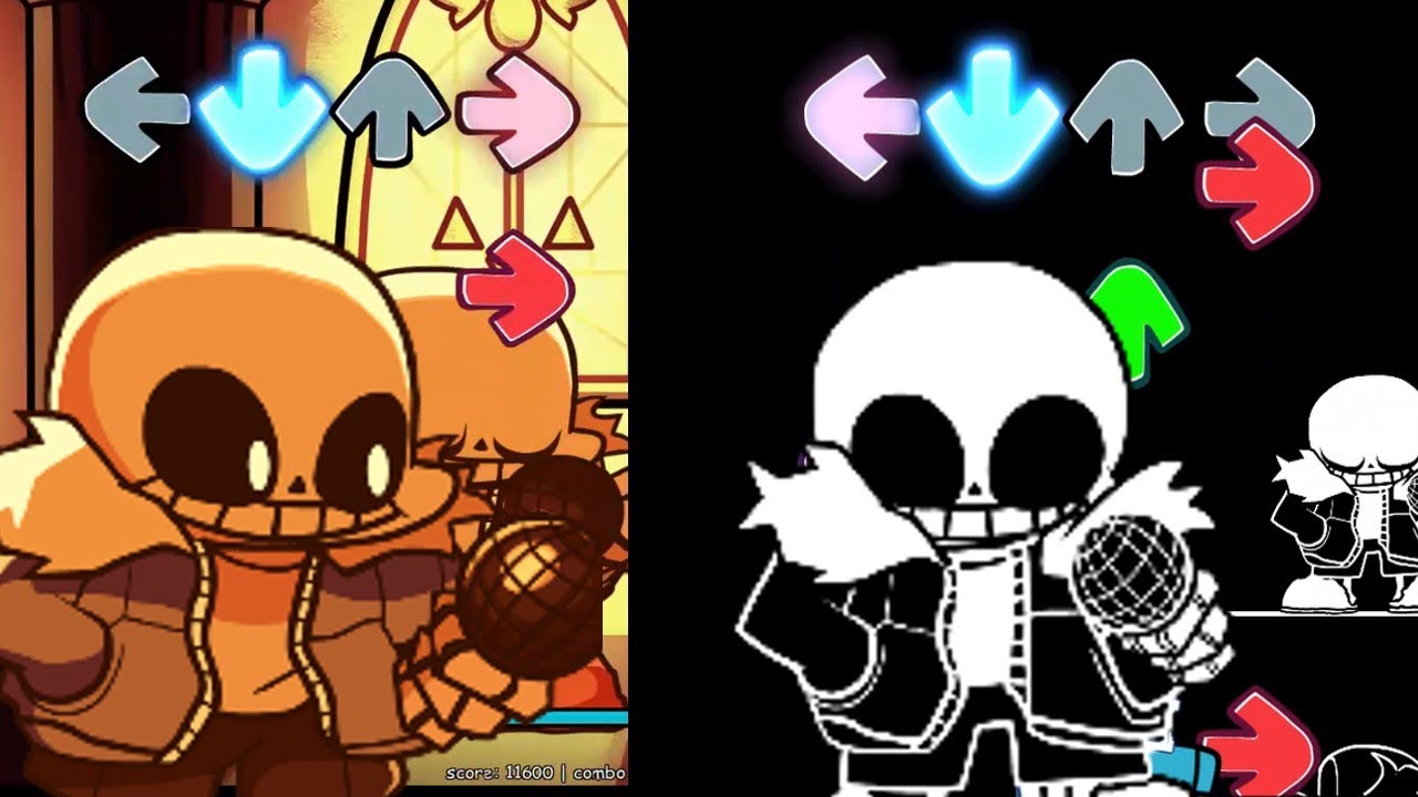 FNF VS SANS // SANSATIONAL SONG ( HARD MODE ) // INDIE CROSS MOD - YouTube
